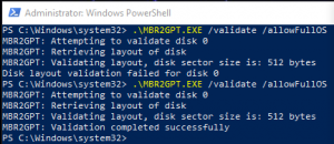 MBR2GPT: Disk layout validation failed for disk 0 – my world of IT